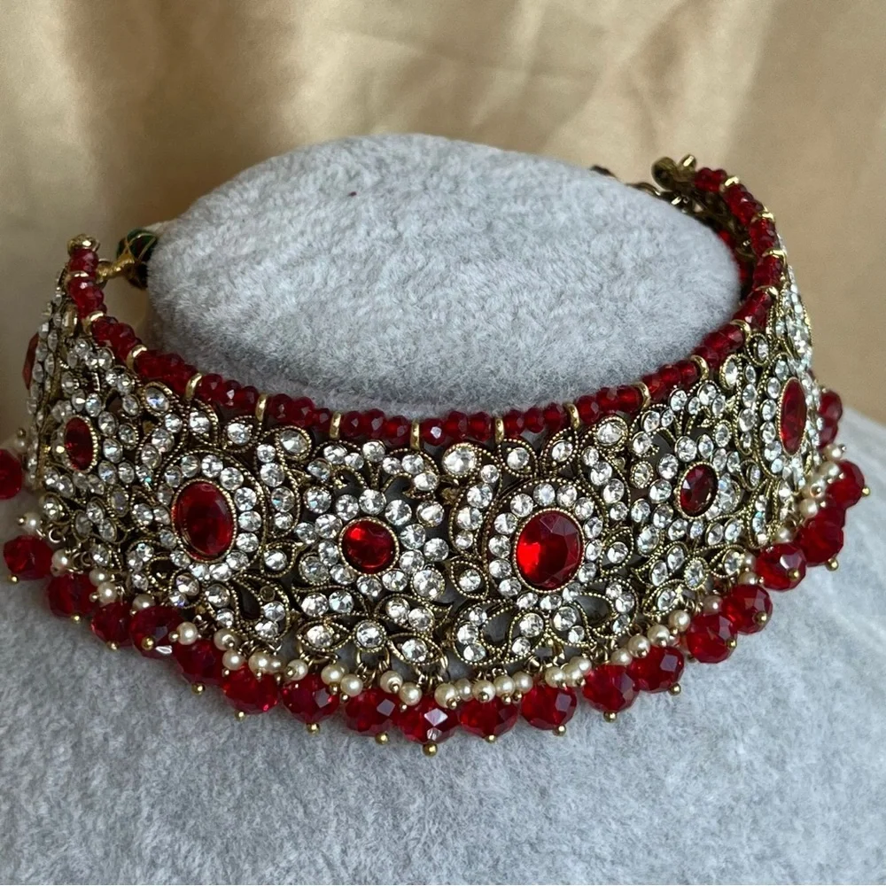Sokora Jewels | Jewelry | Sokora Jewels Full Red Bridal Indian Jewelry ...